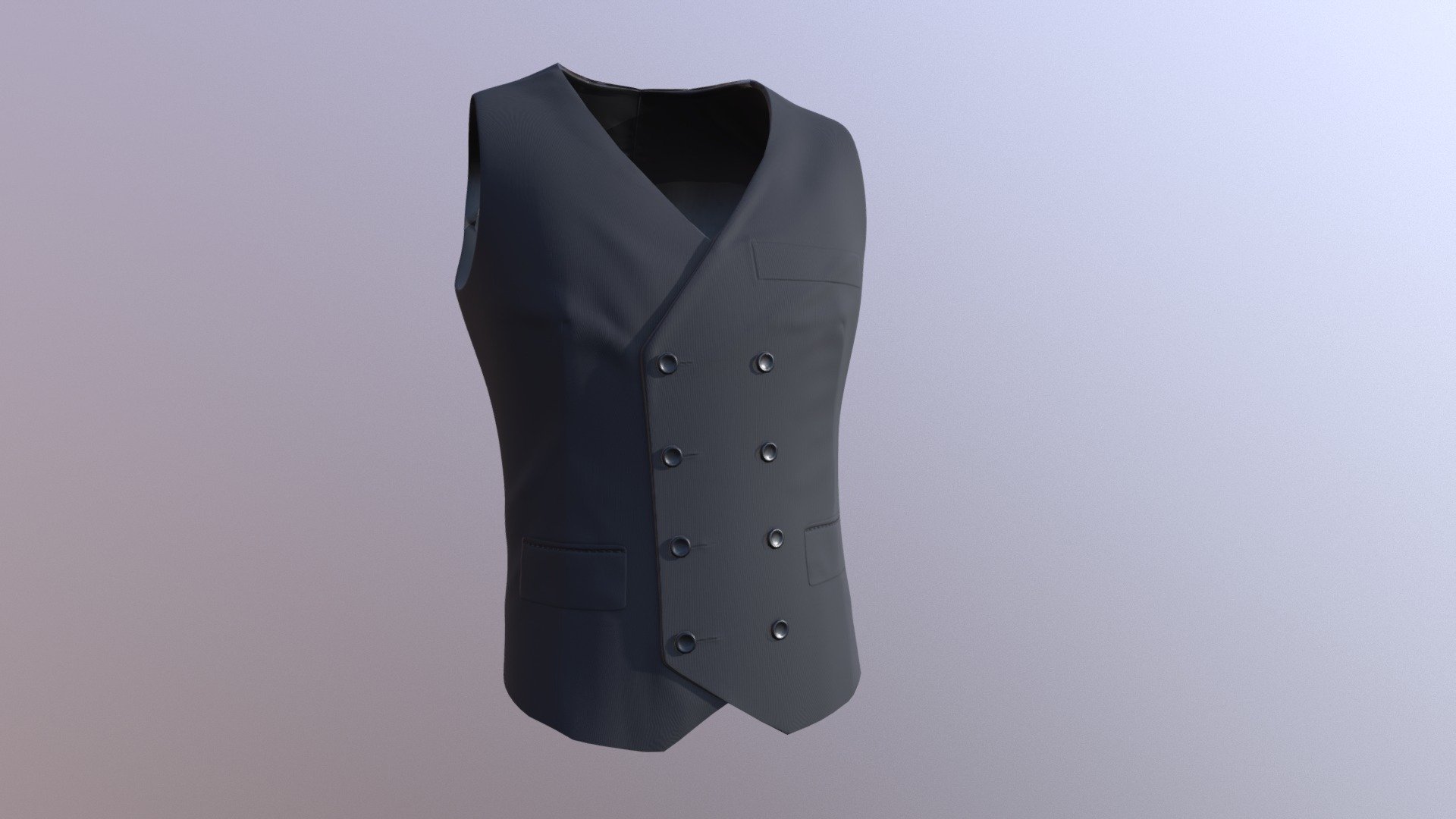 Formal Vest - 3D model by jathiels [1f921fc] - Sketchfab