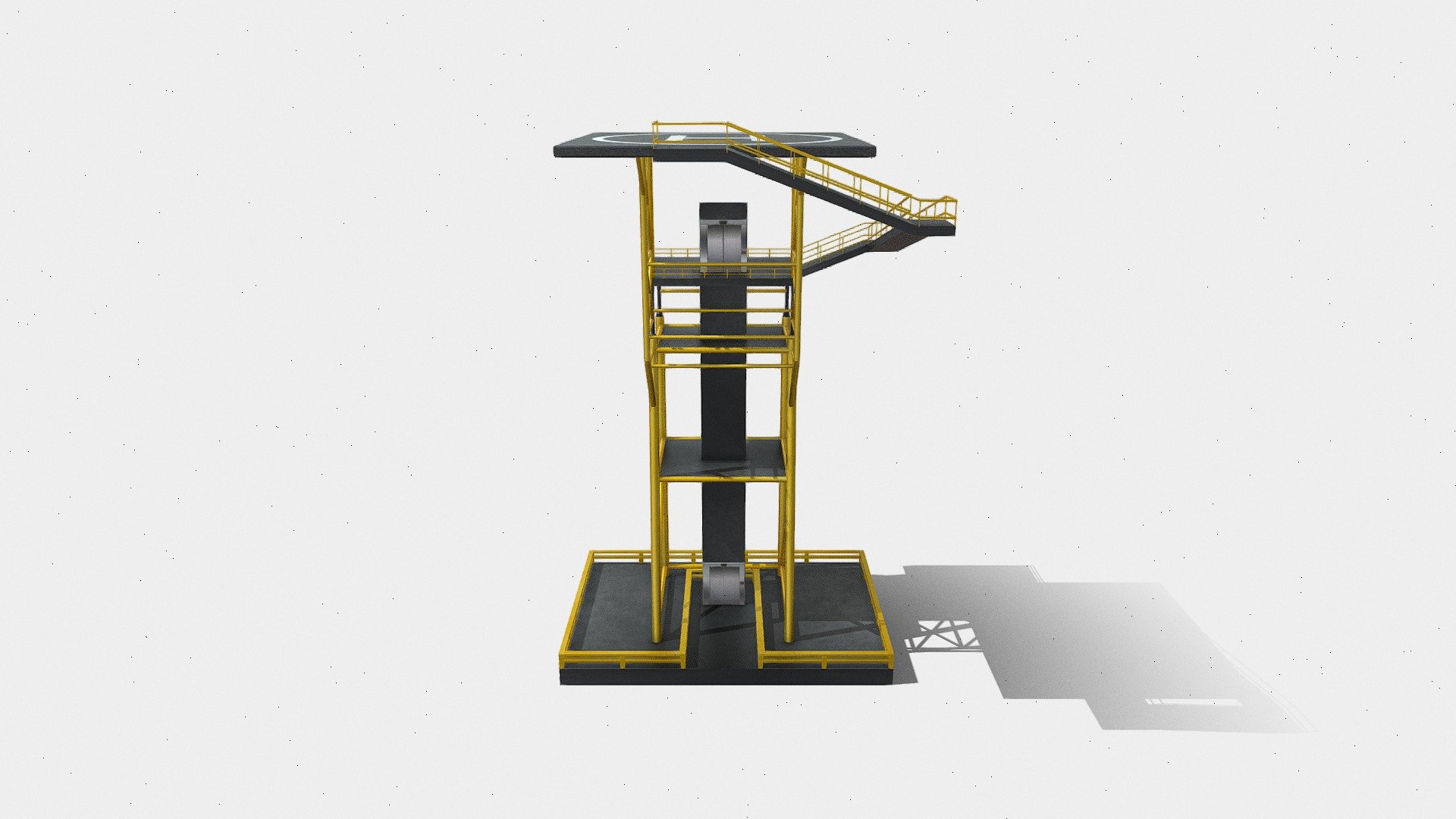 Tower_Helipad - 3D model by Charles Smith (Blitz Mobile Apps ...