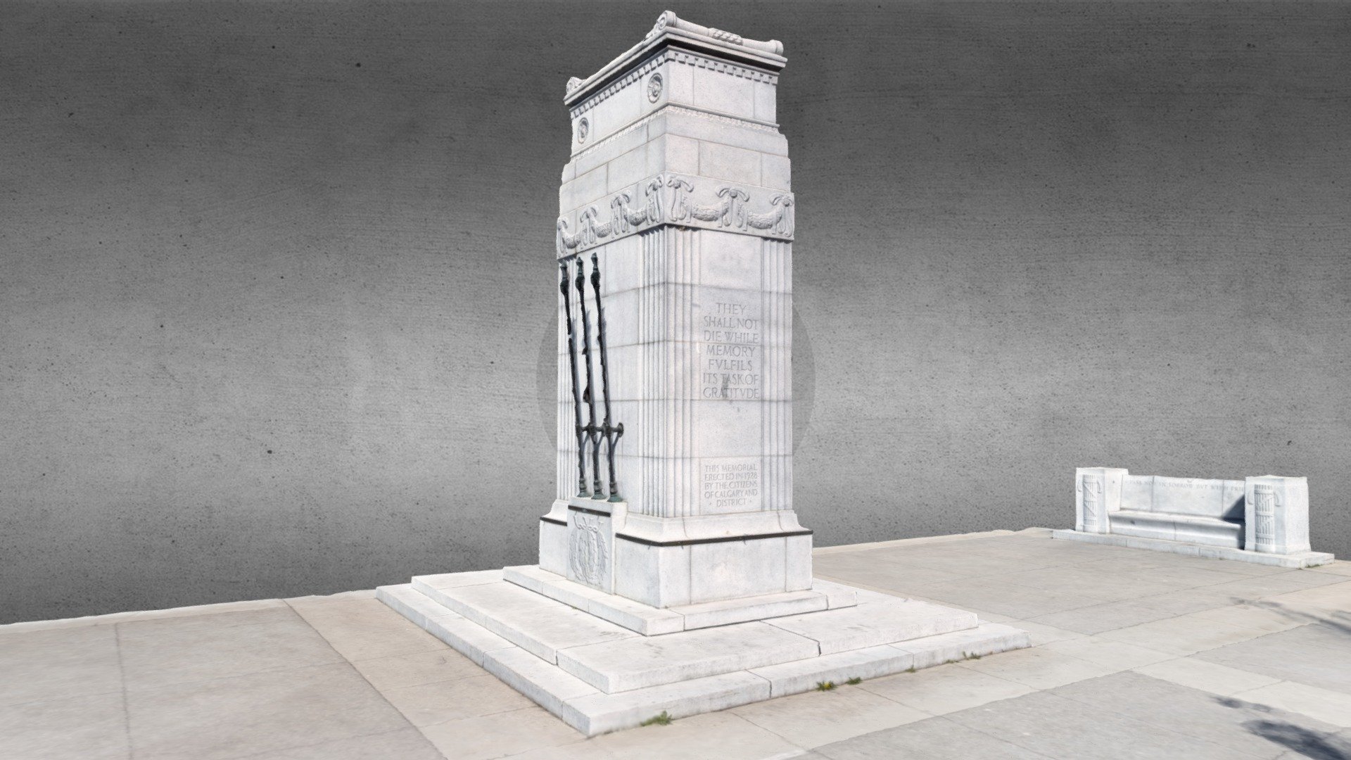 Central Memorial Cenotaph — Calgary, Canada - 3D model by Memory Anchor ...