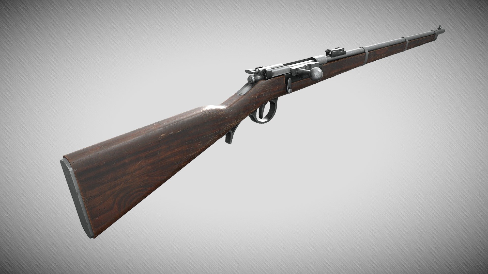 Kropatschek Rifle - 3D model by BlueOrchid3D [1f9408e] - Sketchfab