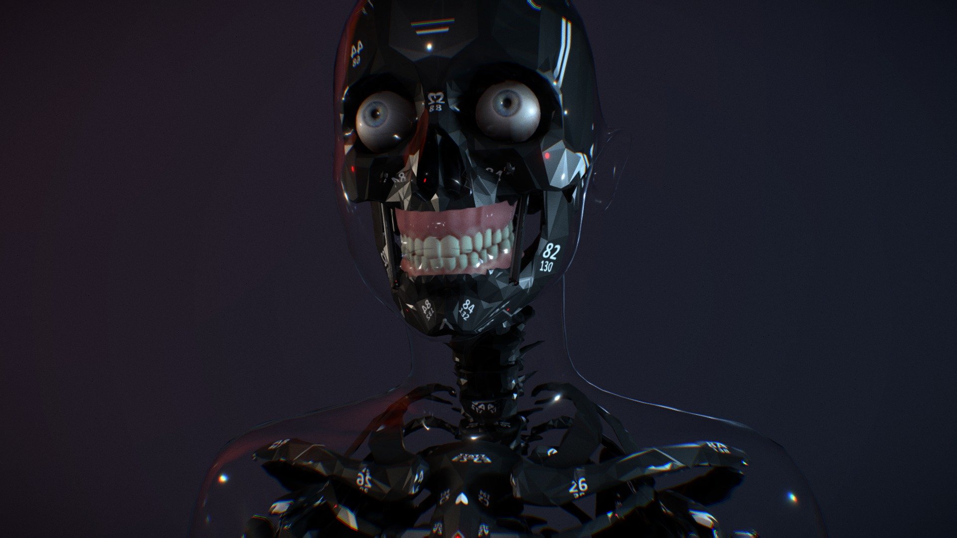 Female Android Skeleton - 3D model by Cg Stuff (@bokeh) [1f95be7] - Sketchfab