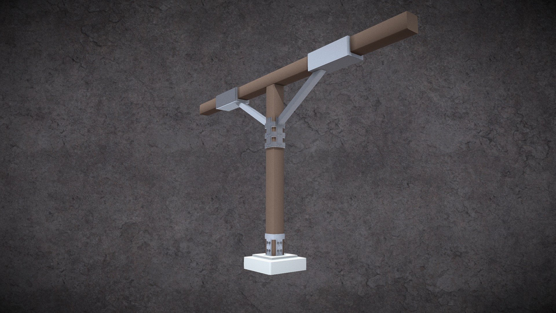 Single Beam Post - By Velivian Fesothe - 3D model by Velivian Fesothe ...