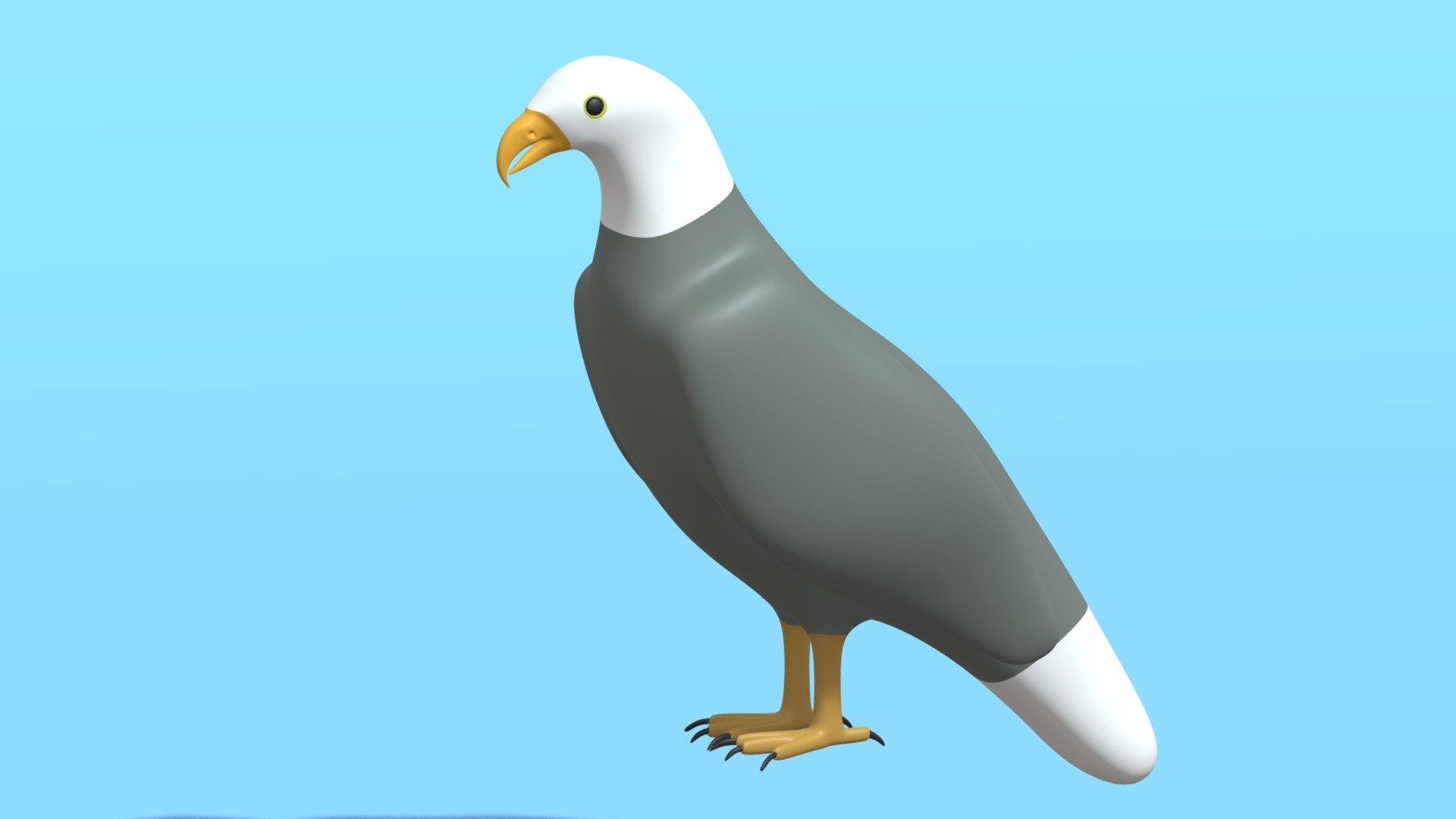 Cartoon Bald Eagle - Buy Royalty Free 3D model by Philip Storm ...