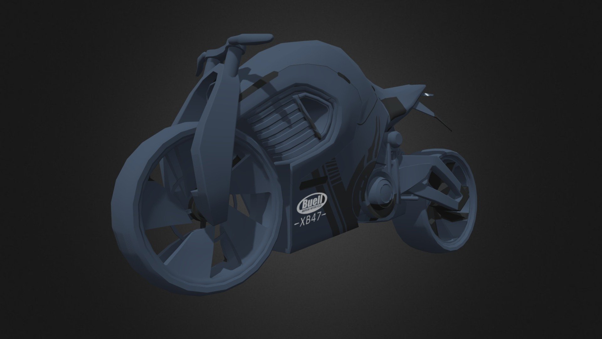 Buell XB47 Concept Bike - Download Free 3D model by Aditya Voxel ...