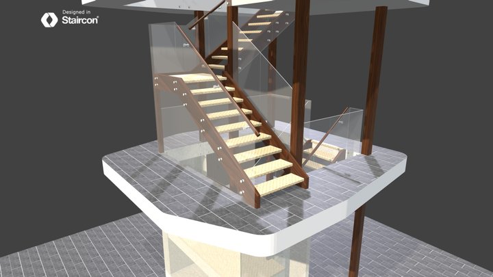 3D Software for Stair Design and Production (@Staircon_examples_3Dexport) - Sketchfab