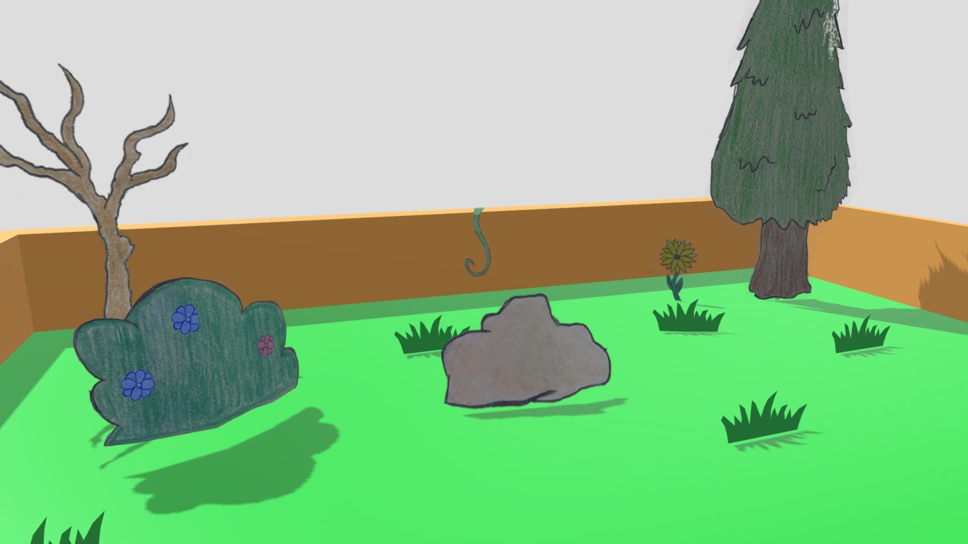 Low Poly 2.5D Back Yard - Download Free 3D model by Squadrilogy ...