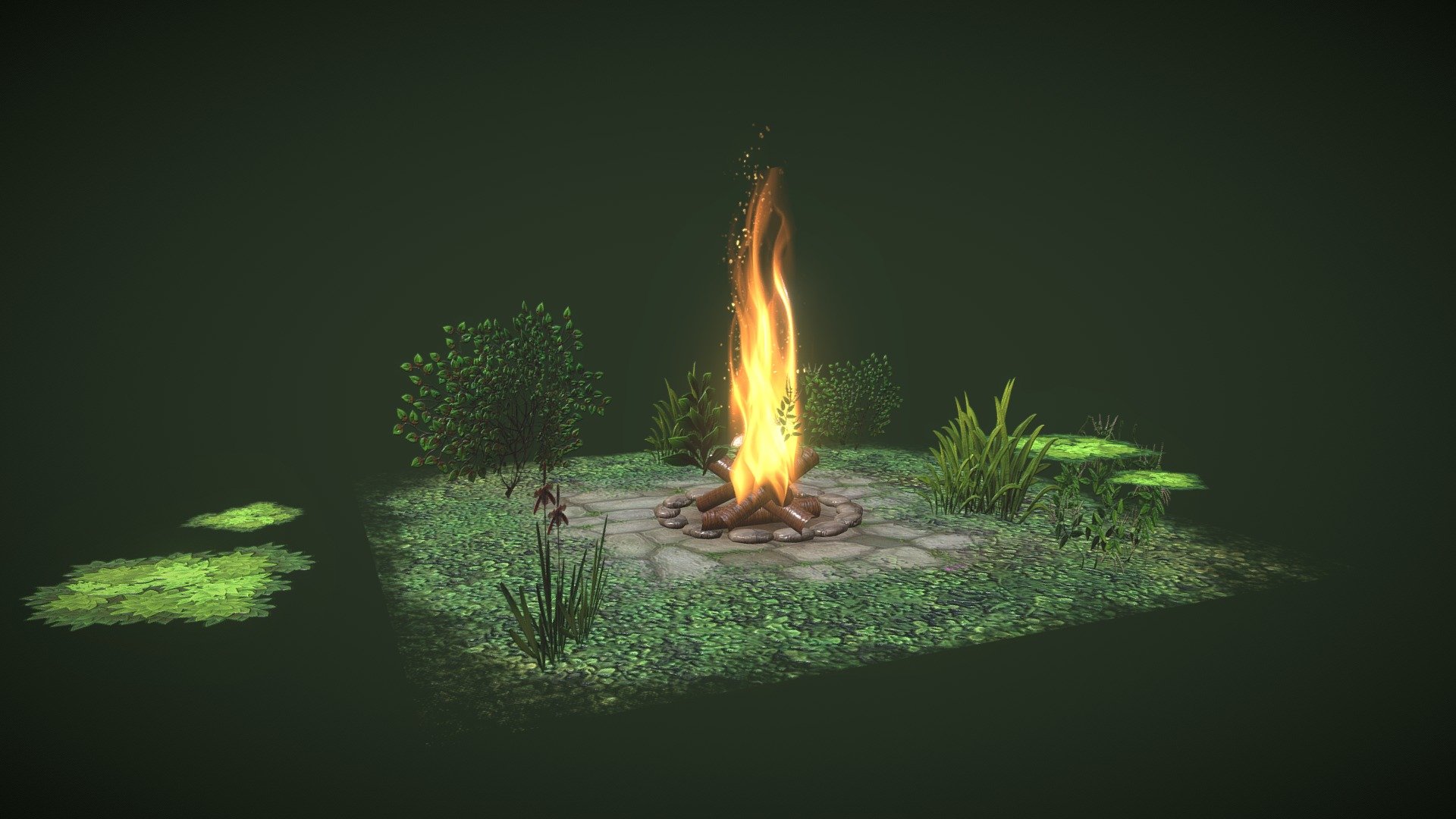 Campfire - 3D model by fringaa [1f9ee64] - Sketchfab