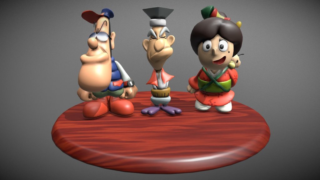 Moon character_13 - 3D model by GEKIMURA [1f9f00f] - Sketchfab