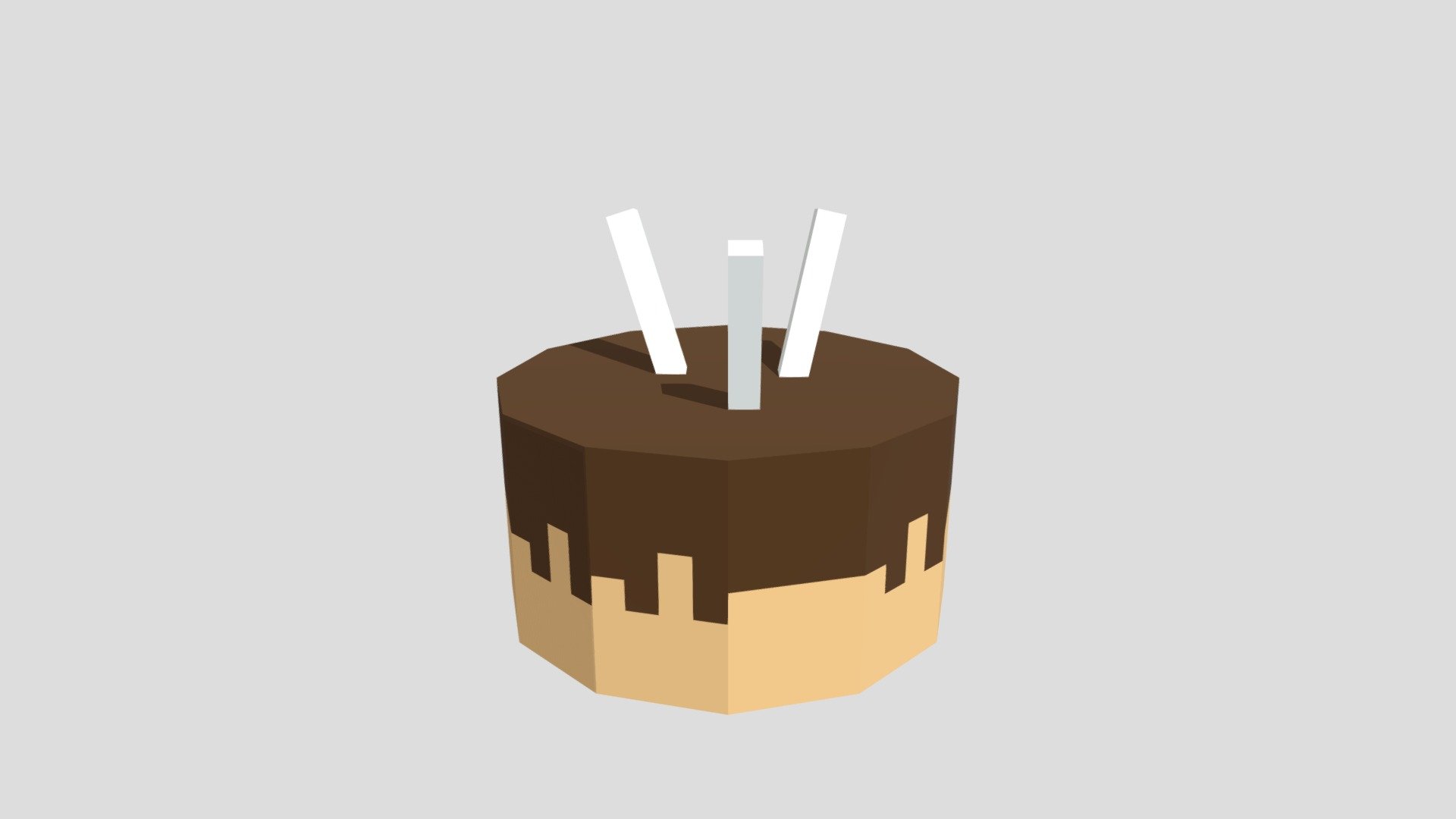 Minecraft cake! - 3D model by MelloMuffin (@NoahNeverKnocks) [1f9f70a ...