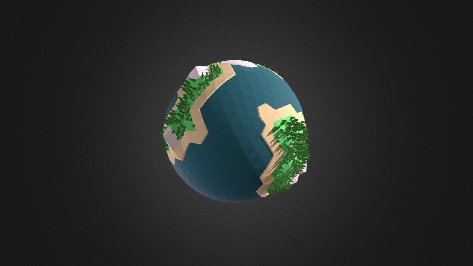 Low-Poly Planet - 3D model by Jacob_Long [1fa37c9] - Sketchfab