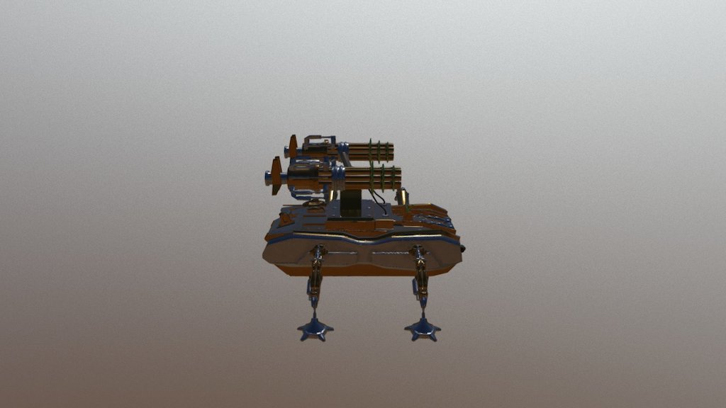 Alien AA Gun - 3D model by acdodgen [1fa7545] - Sketchfab