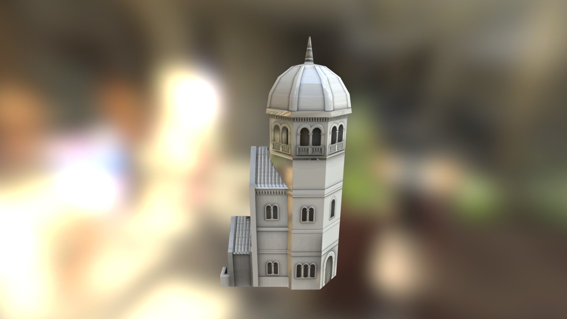 Romanesque Tall Low Poly - 3D model by snaggler [1fa908e] - Sketchfab