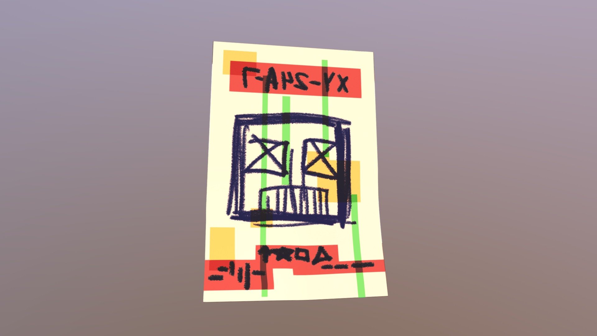 Peeling Animated Poster - 3D model by meganbiggs [1faa38a] - Sketchfab