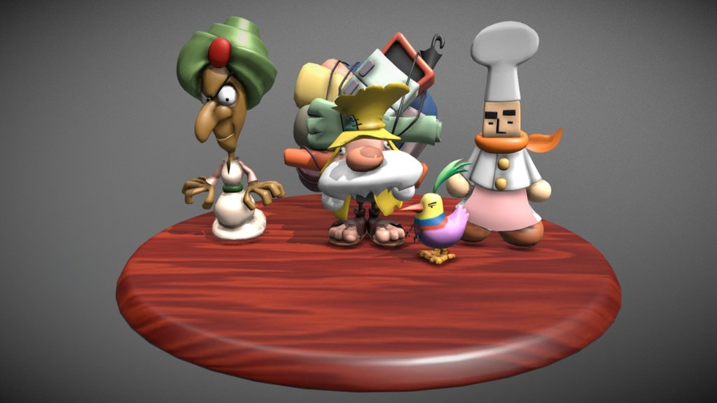 Moon character_10 - 3D model by GEKIMURA [1faac19] - Sketchfab