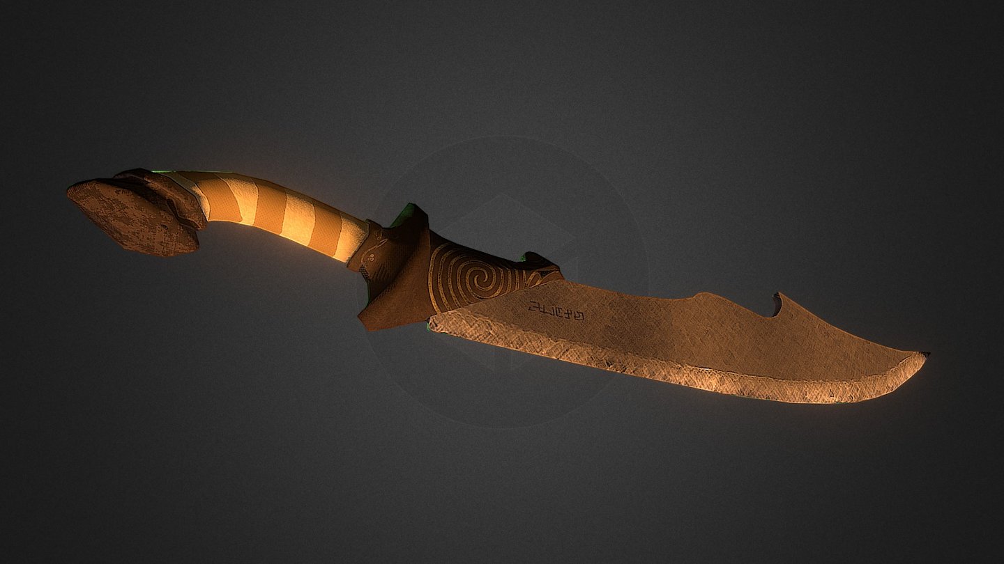 Desert Hand Painted Sword - 3D model by Thiago Ferraro (@thiagoferraro ...
