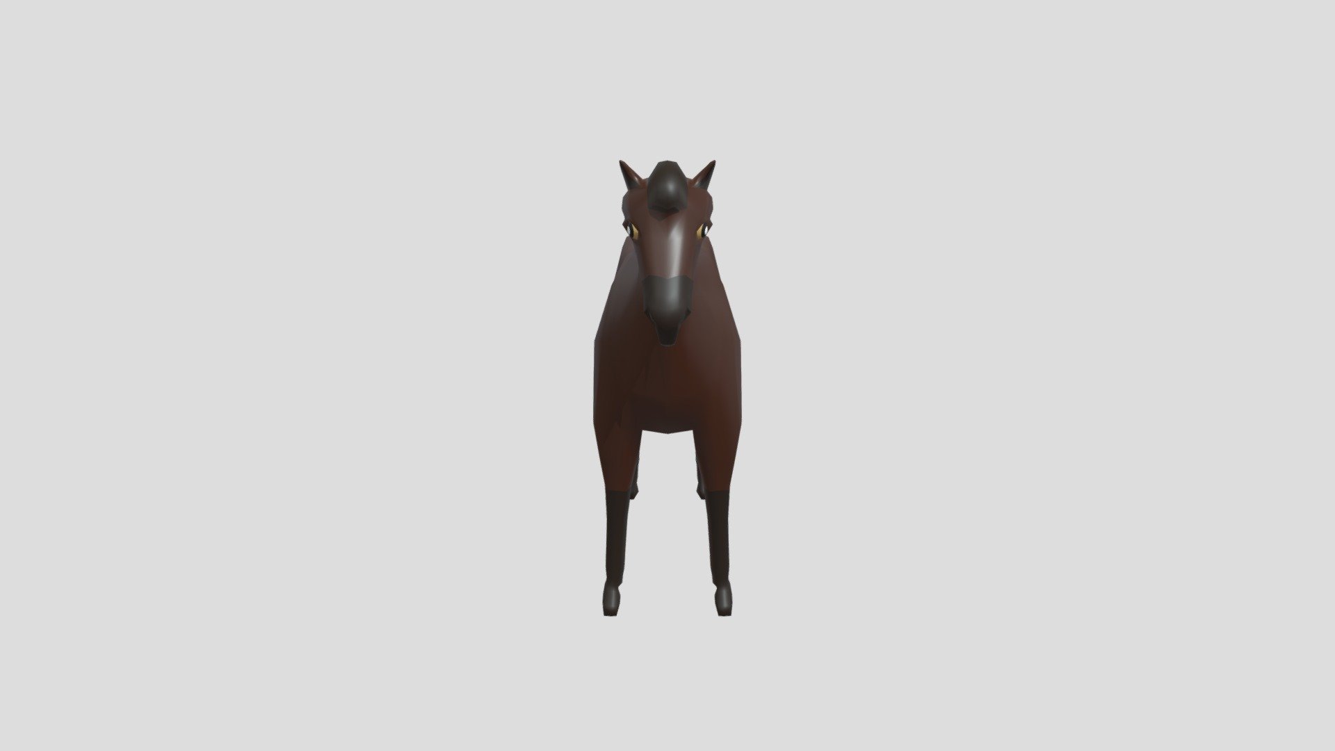 Low Poly Horse - Download Free 3D model by Akinremi [1fb0550] - Sketchfab