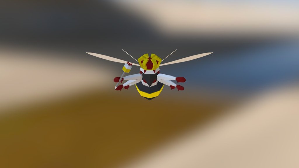 Bees Knees - Queen Bee - 3D model by Macintyre [1fb0866] - Sketchfab