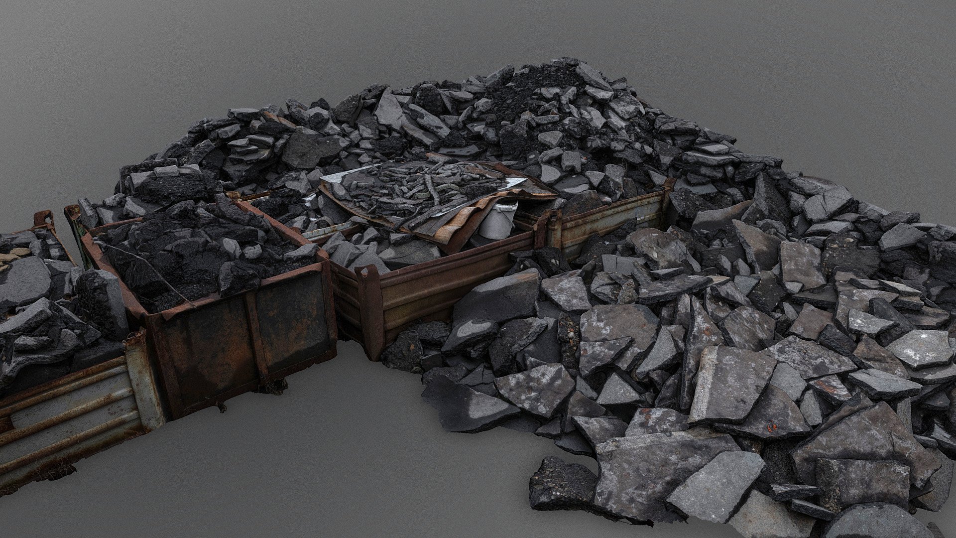 Asphalt junkyard - Buy Royalty Free 3D model by matousekfoto [1fb1ed0 ...