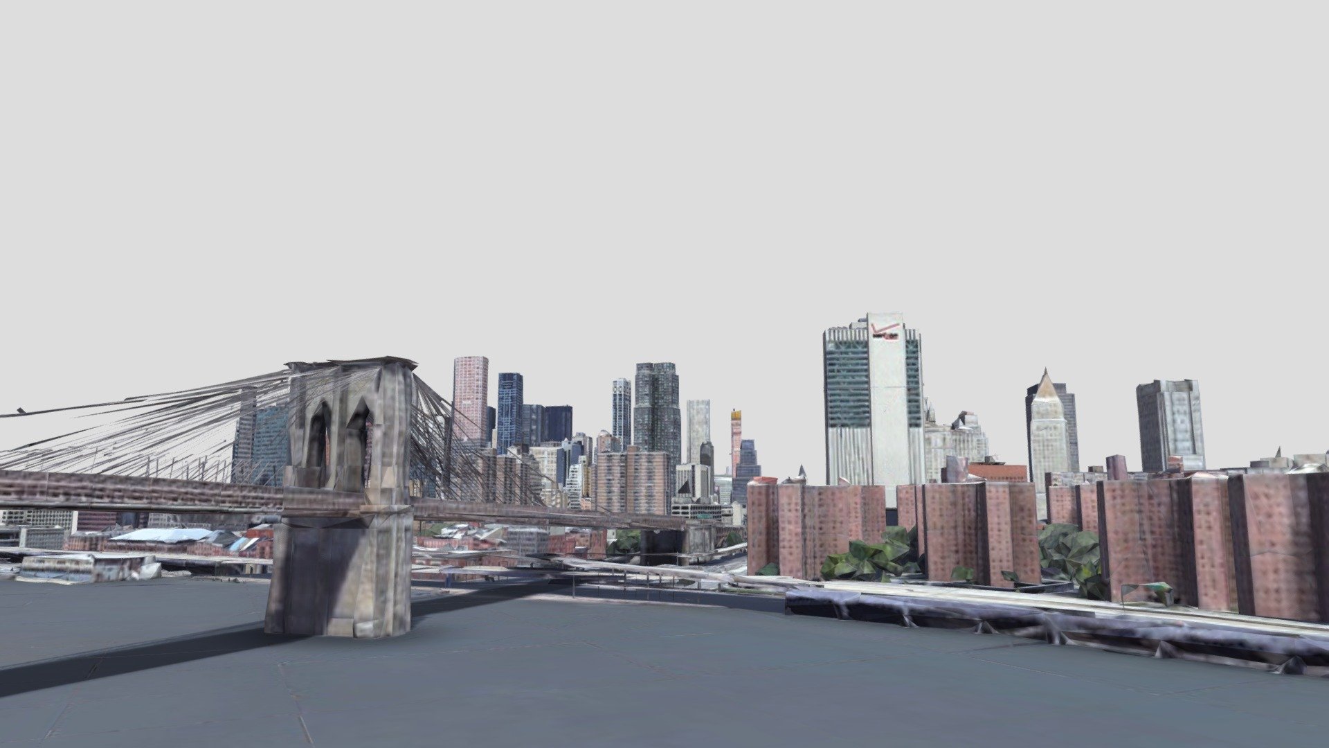 Brooklyn Bridge - 3D model by mohamedhussien [1fb2f5f] - Sketchfab