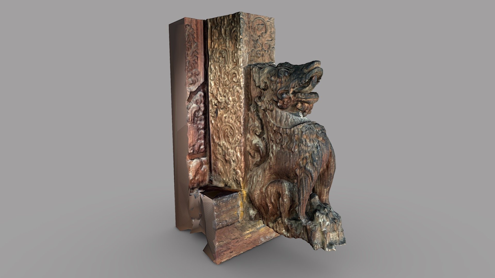 Patung singa - 3D model by reovany [1fb52bf] - Sketchfab