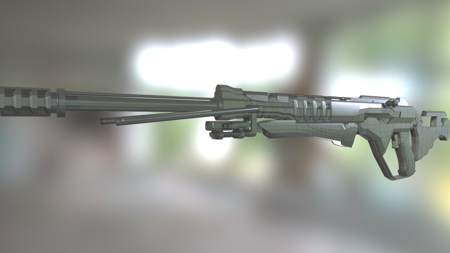 Sniper Rifle - 3D model by adamcool21 [1fb9f32] - Sketchfab