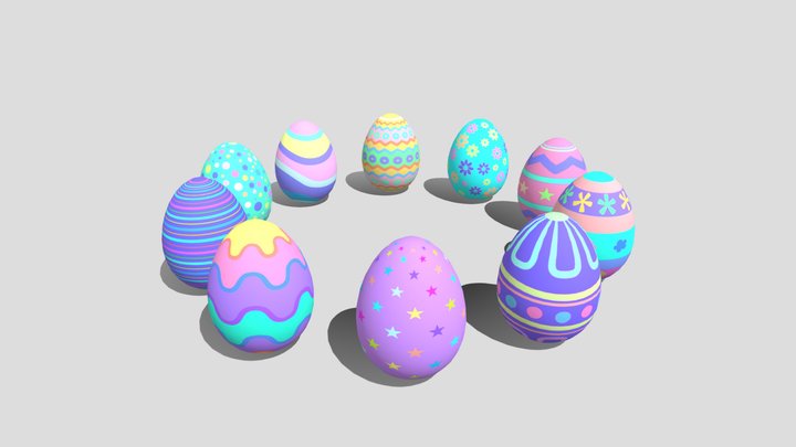 Easter-eggs 3D models - Sketchfab
