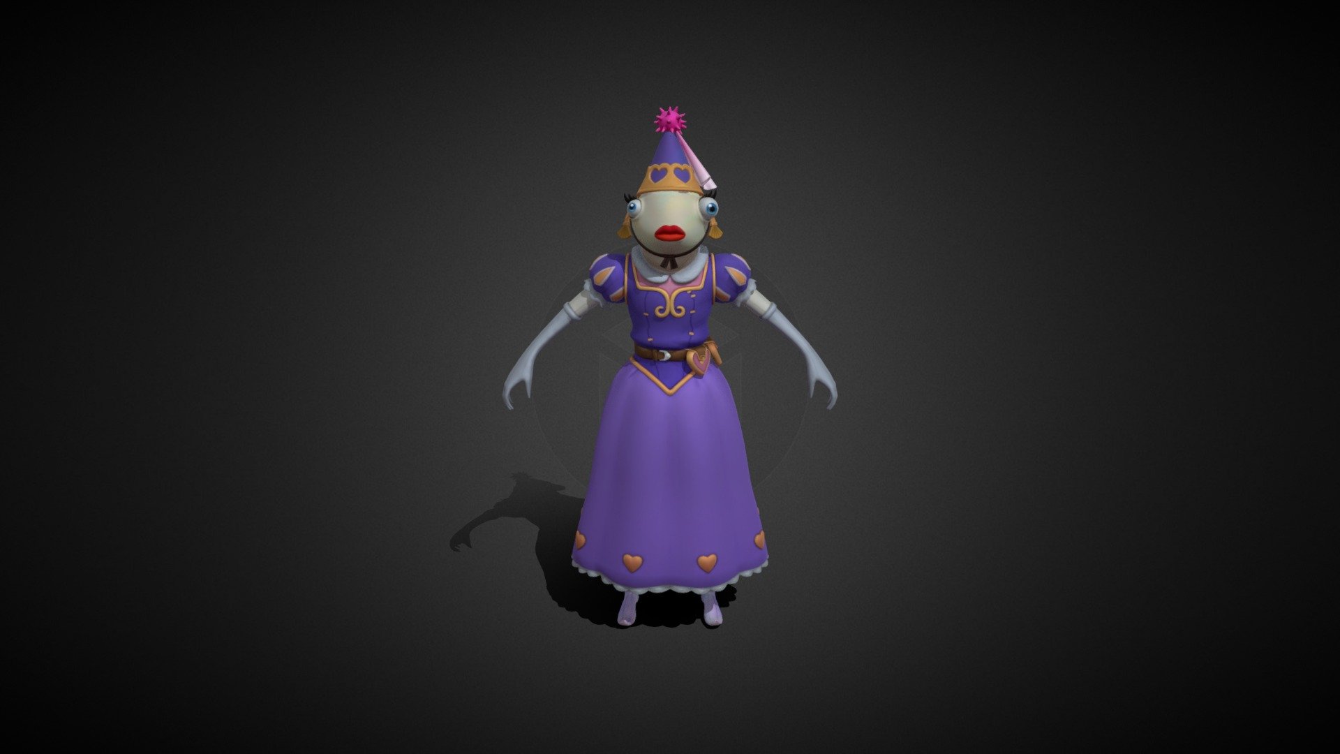 Princess Felicity Fish - Purple - Download Free 3D model by Yxboireal ...