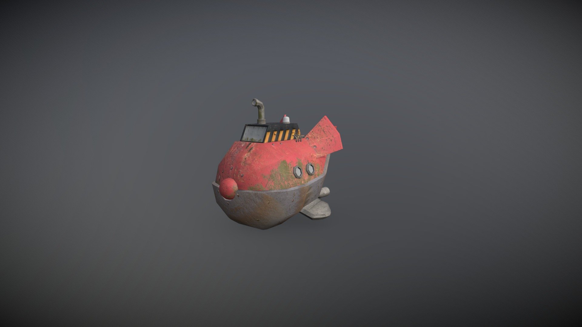 Red Submarine - Download Free 3D model by Julian Reich (@Julian4444 ...