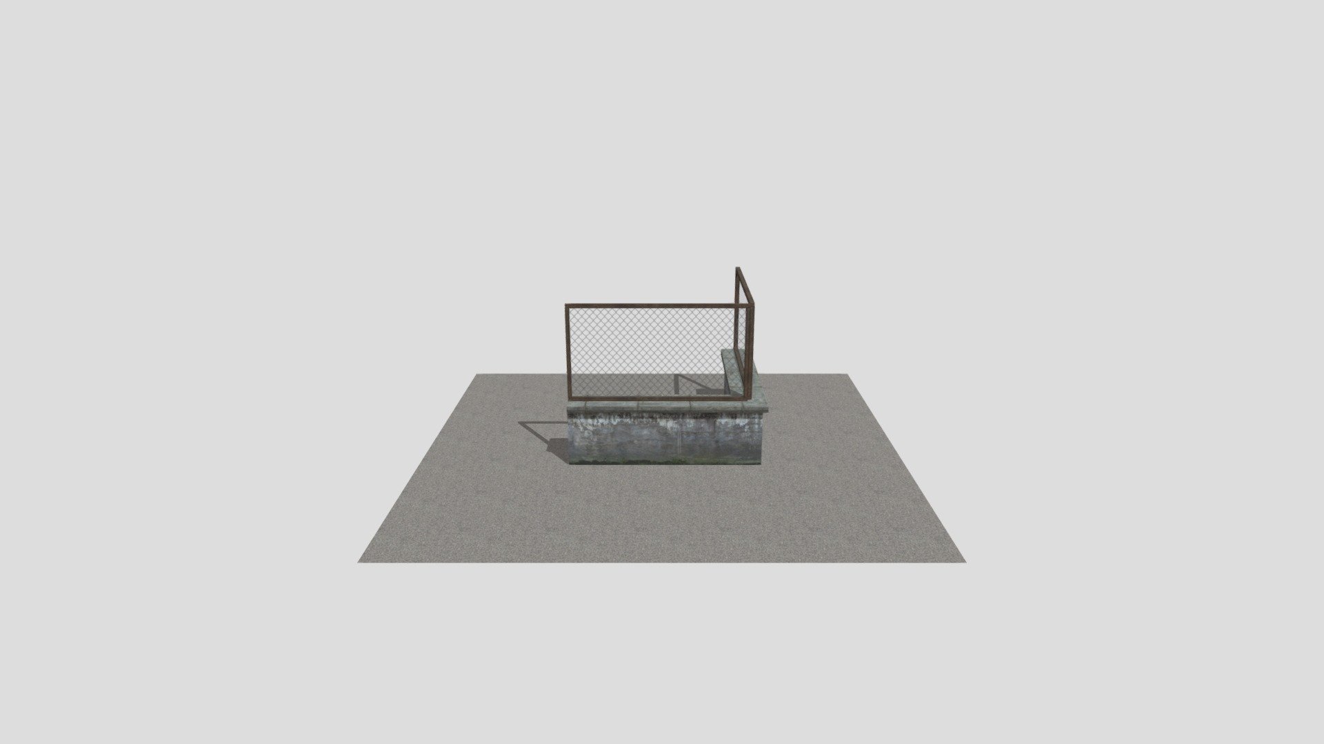 Concrete Fence Low Poly - 3D model by MazePlay (@mticreativity ...