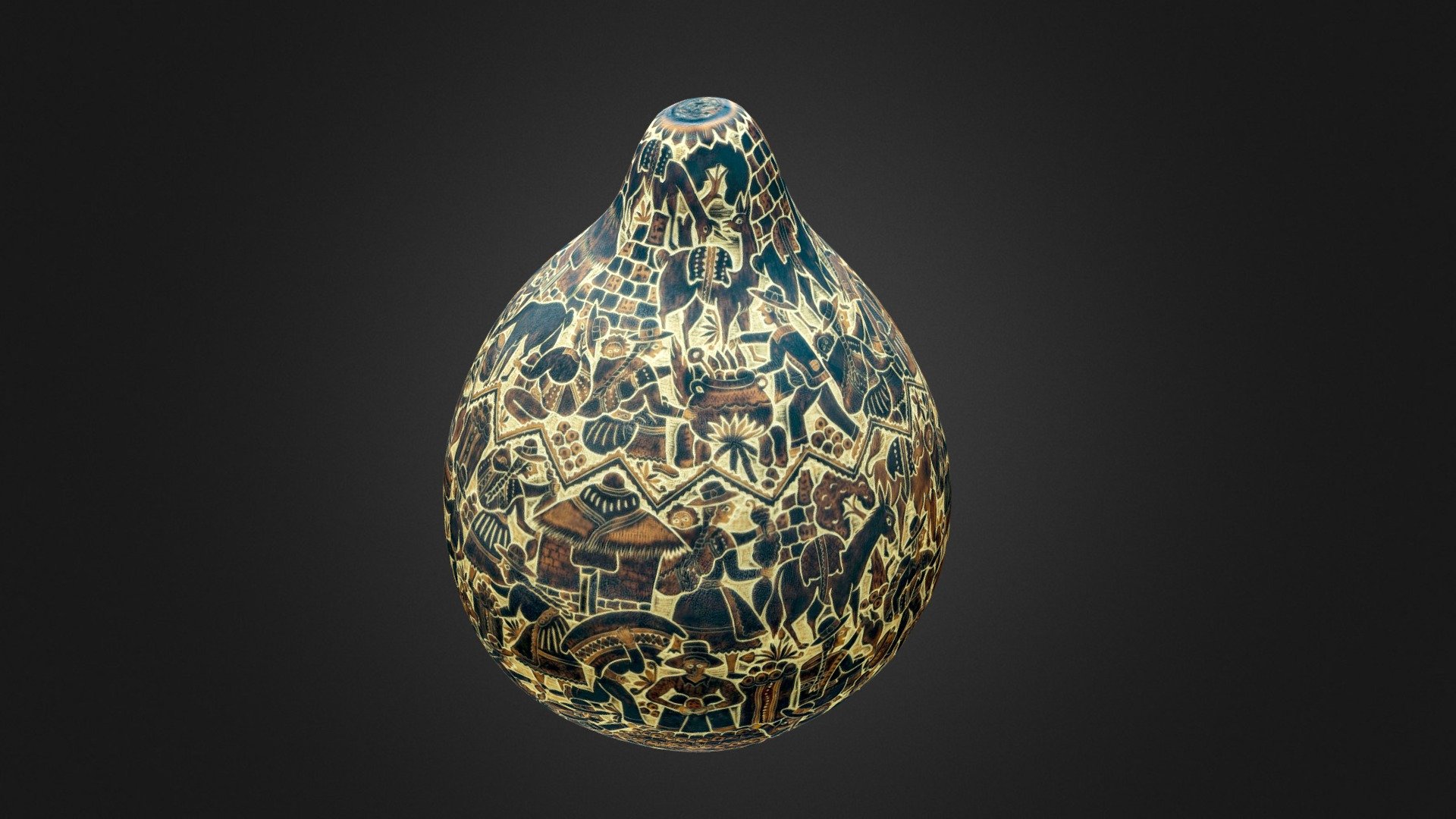 Mate Burilado - 3D model by Ministerio de Cultura Perú ...