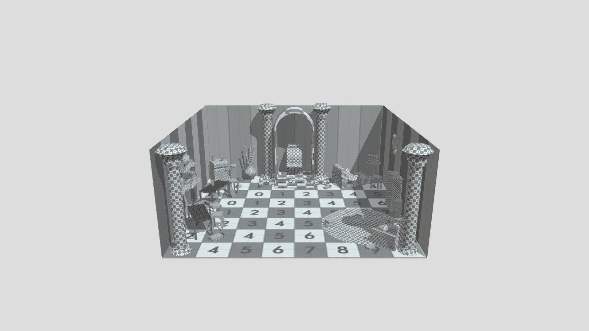 Gen_Gonzalez-Nunez_ArcadeEnviroment_UVMappingAnd - 3D model by ...