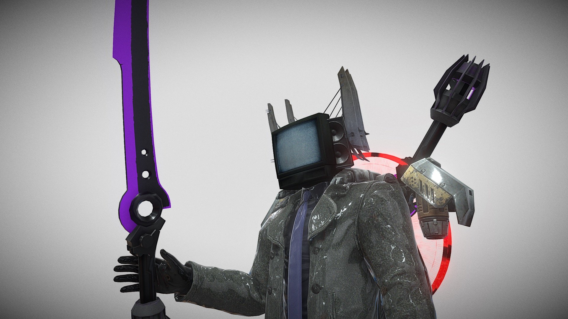 Duo Blade The Tvman - Download Free 3D model by Phone-duchess ...