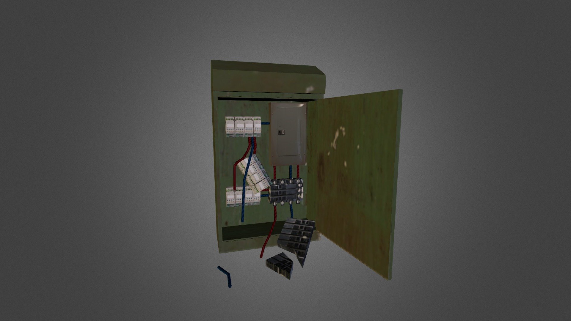 Low Poly electrical Powerbox - 3D model by Dank3D (@dannk3d) [1fc54a2 ...