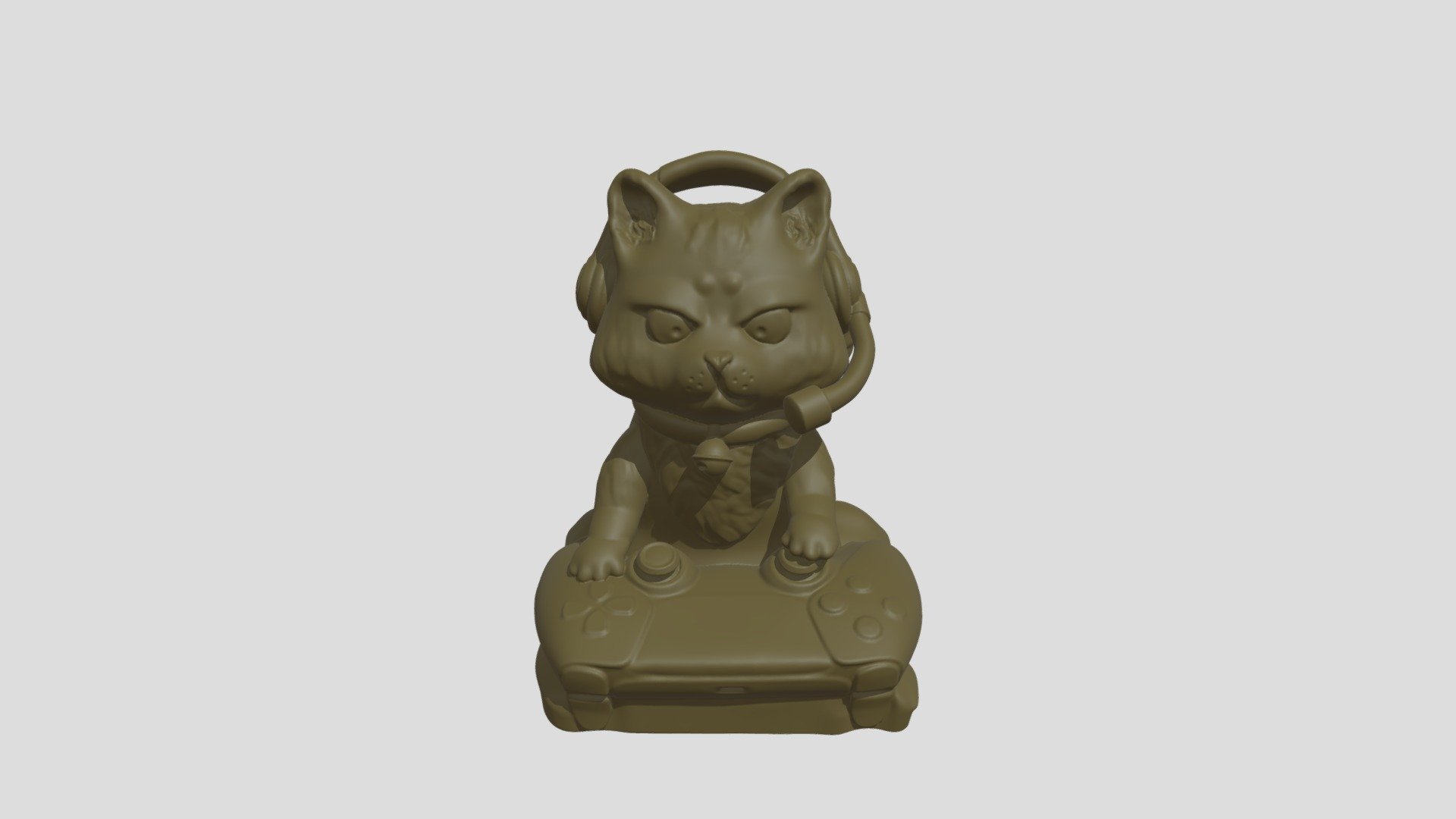 Gamer cat - 3D model by joeri.vermeulen567 [1fc5fc8] - Sketchfab