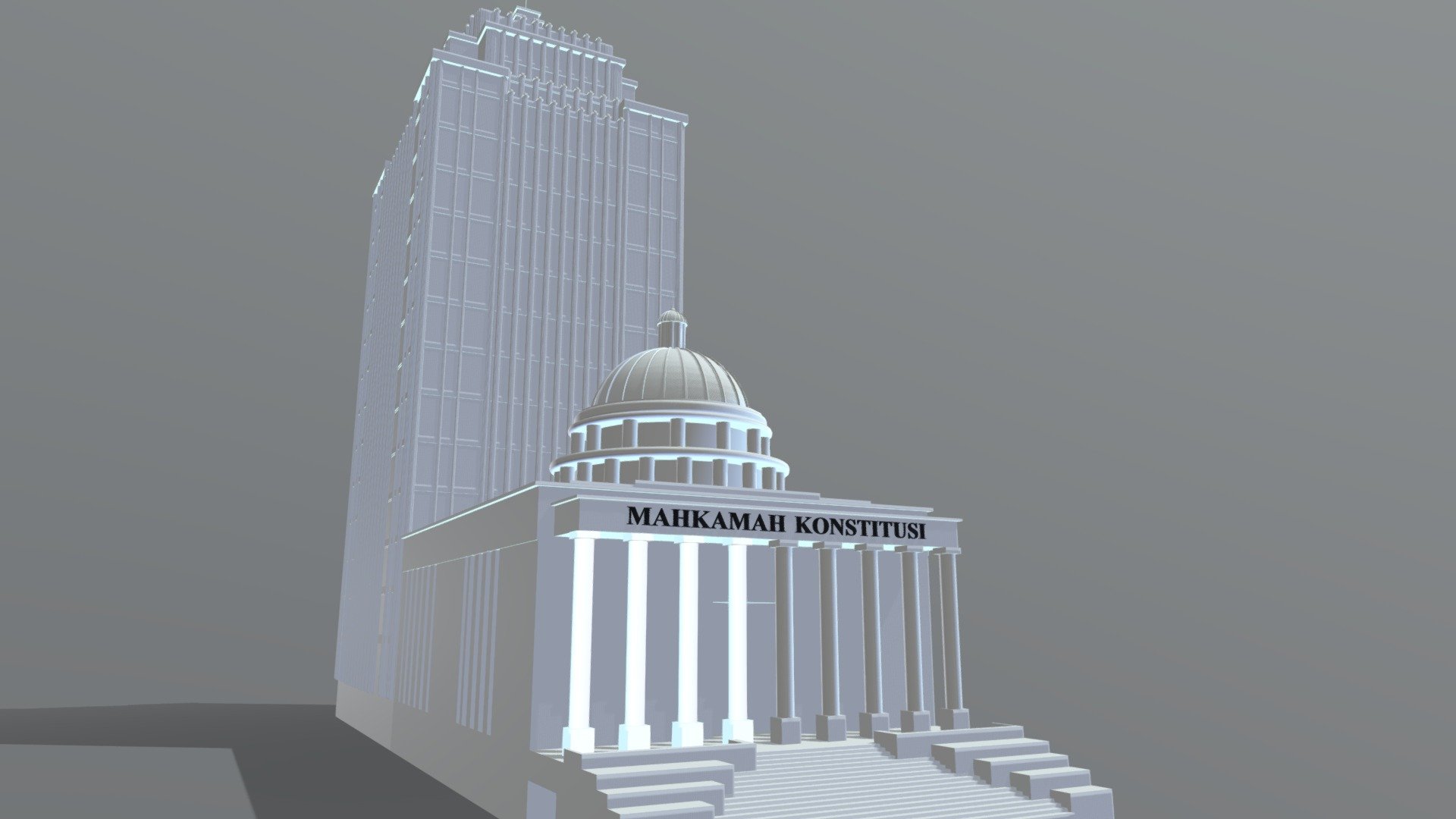 GEDUNG MK 3D - Download Free 3D model by mantoxedan [1fc7db5] - Sketchfab