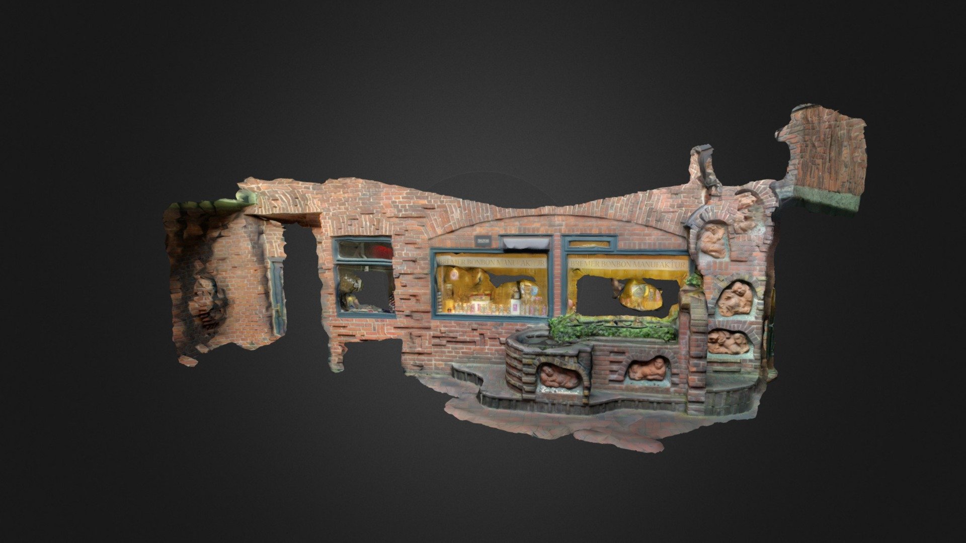 Well and Bonbon shop in Bremen - 3D model by luciad [1fc9fc9] - Sketchfab
