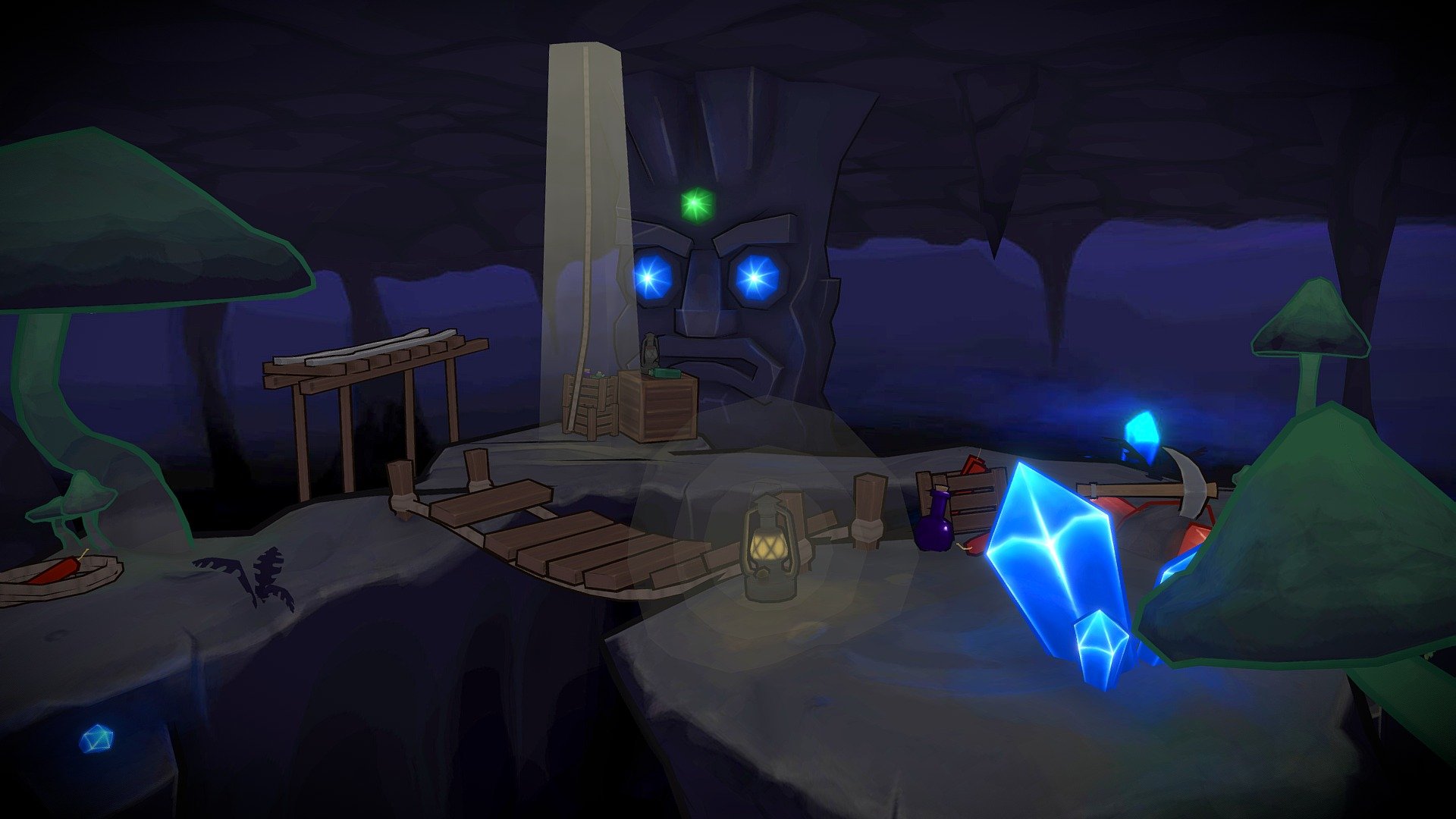 Crystal Caverns - Download Free 3D model by Roman Shapovalov (@rzzs32 ...