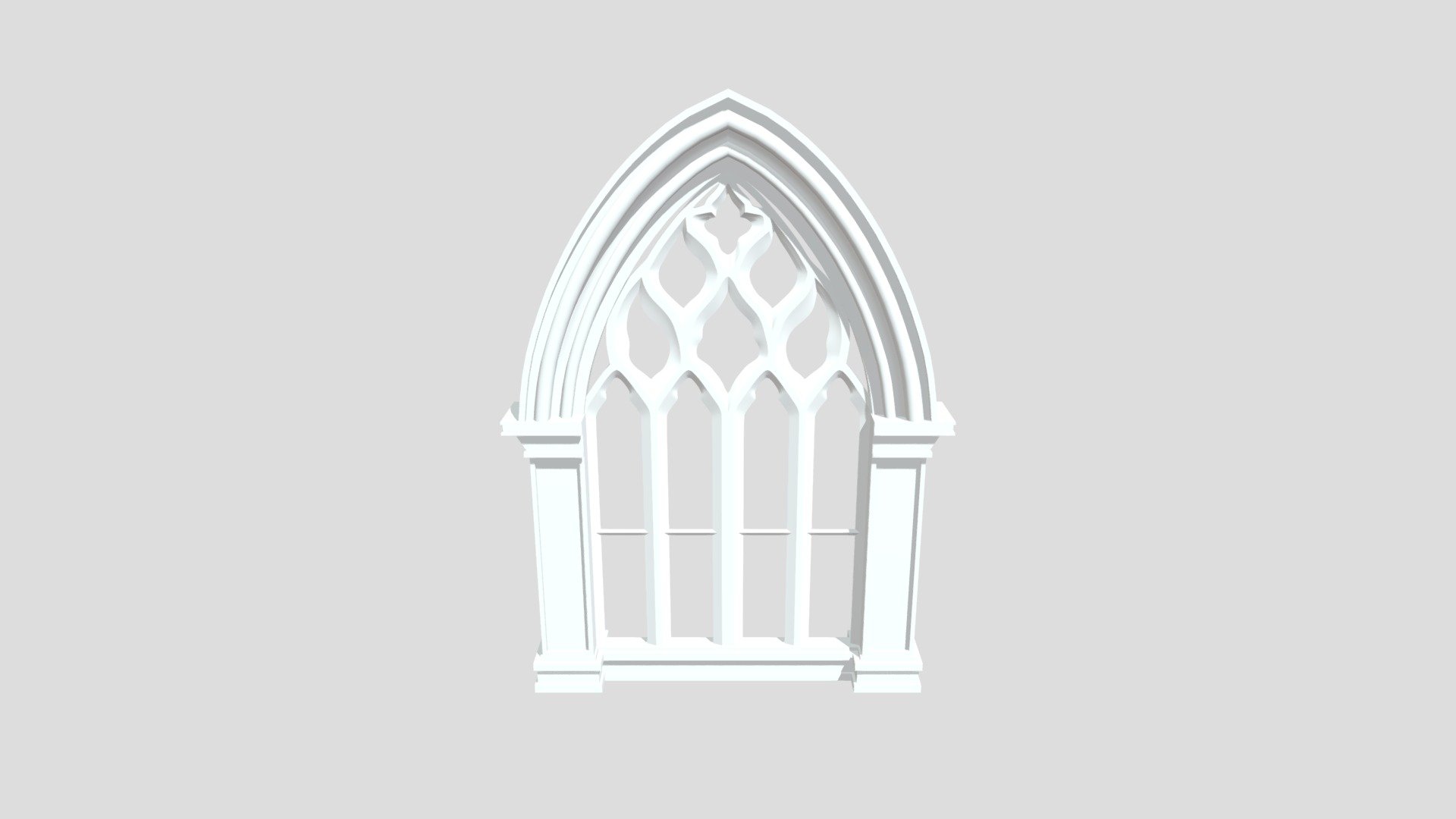 Gothic window 3 - 3D model by TheRpp [1fcdf2f] - Sketchfab