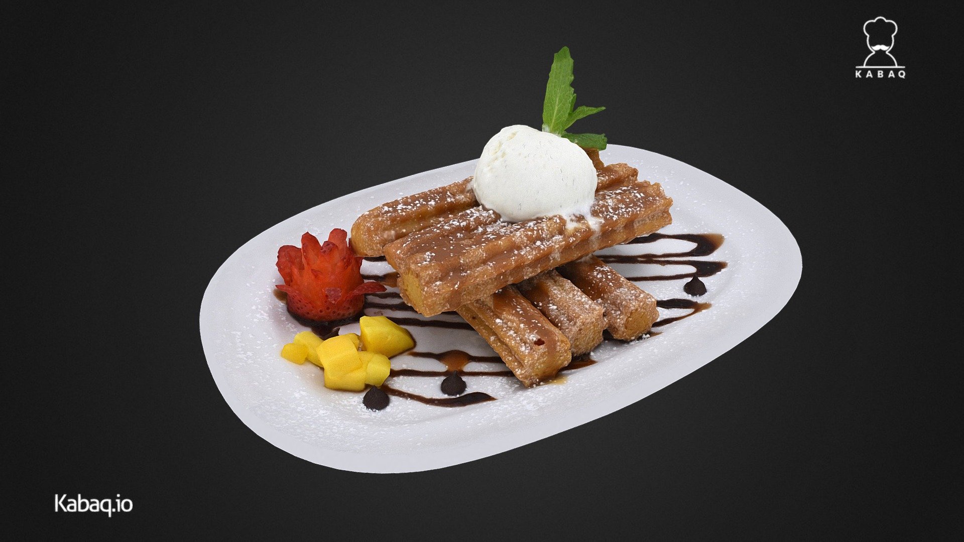 Mexican Churros - 3D model by QReal Lifelike 3D (@kabaq) [1fd073d ...