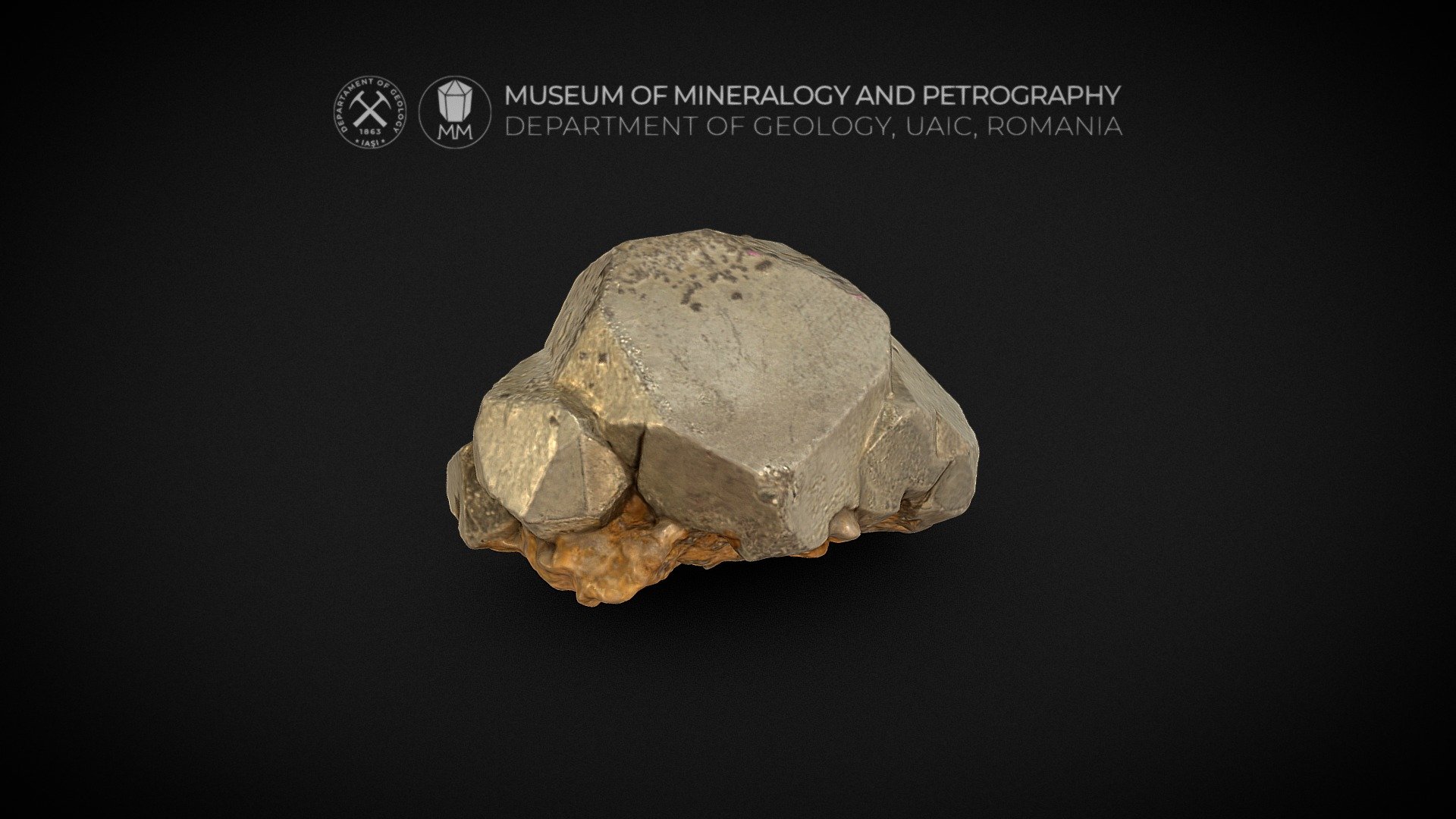 Euhedral Pyrite crystals, Roşia Poieni, Romania - 3D model by Museum of ...