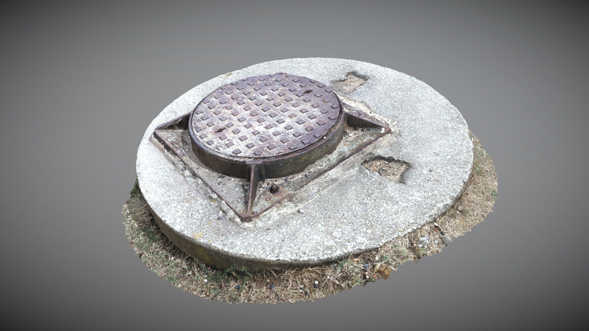 Manhole cover - 3D model by Wil Currie (@nexusmediacreations) [1fd37bf ...