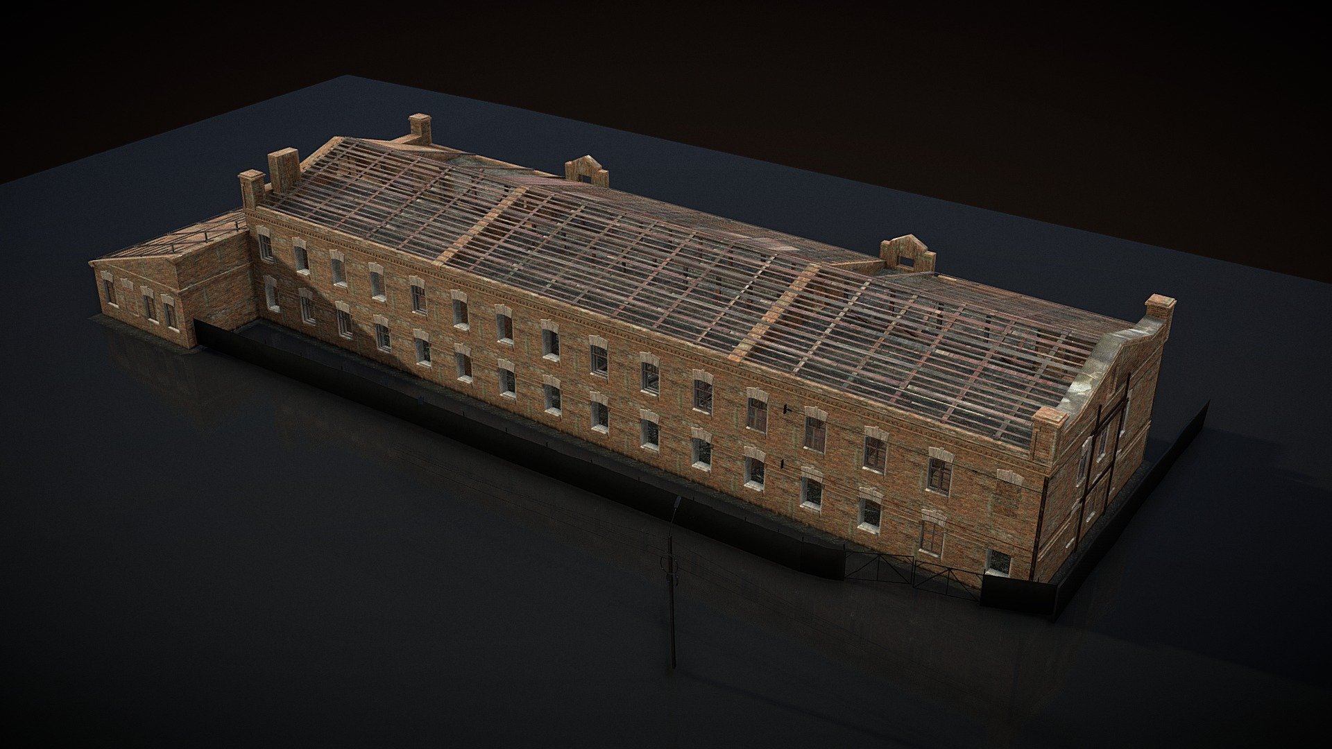 Barracks - 3D model by По ту сторону (@ptsproj) [1fd4510] - Sketchfab