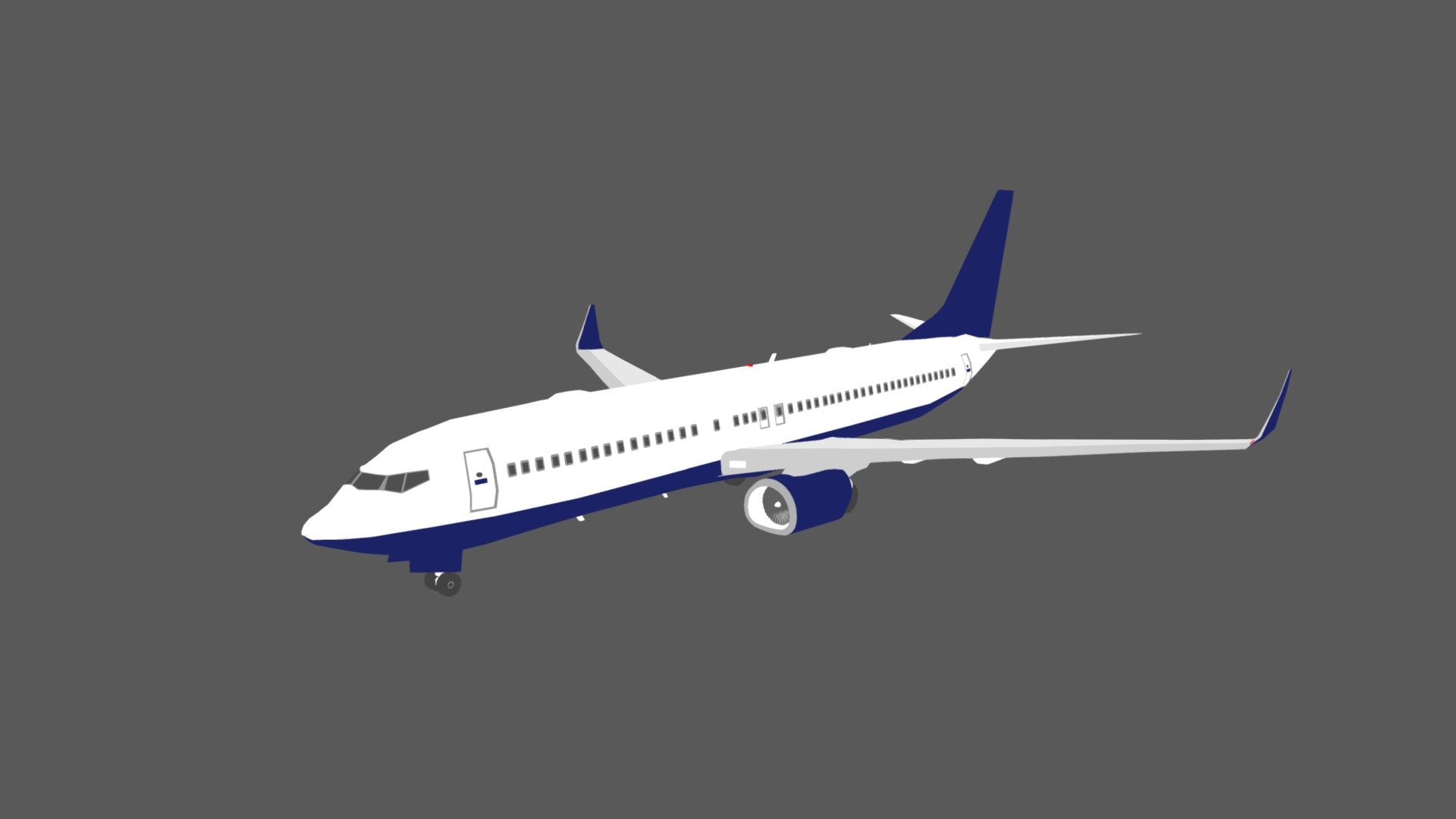 Lowpoly Boeing 737 - 3D model by Semrah Odobasic (@SemrahOdobasic ...