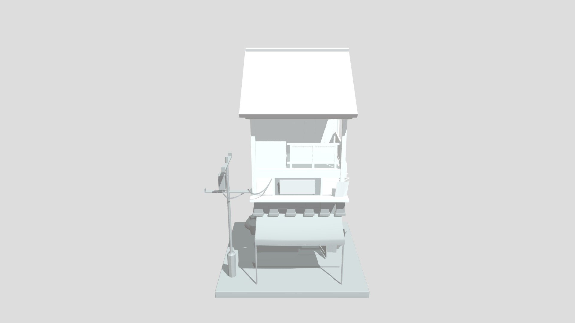 Shophouse - 3D model by 200393M [1fd7e15] - Sketchfab