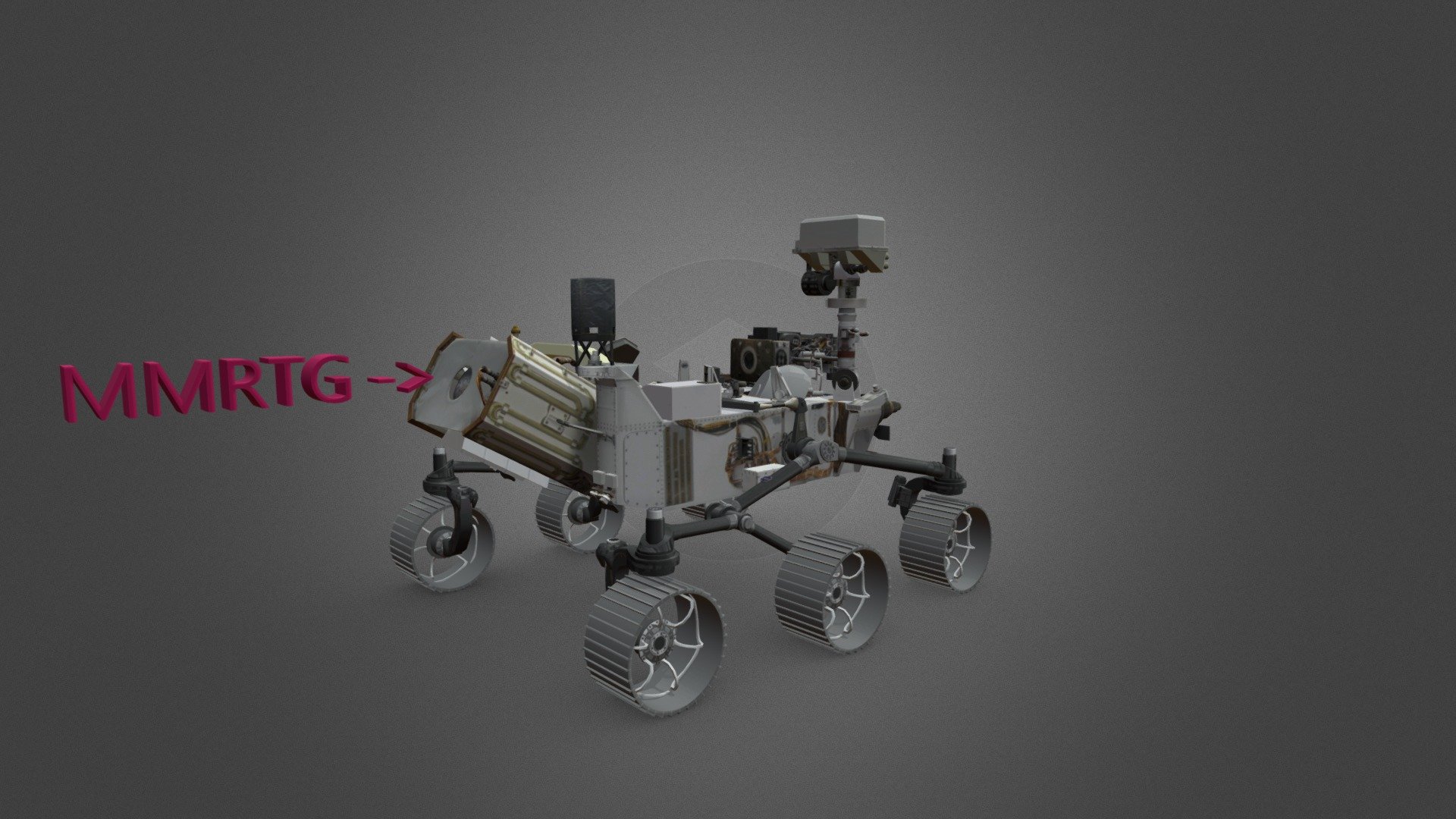 Mars 2020 Rover with MMRTG marked - Download Free 3D model by ...