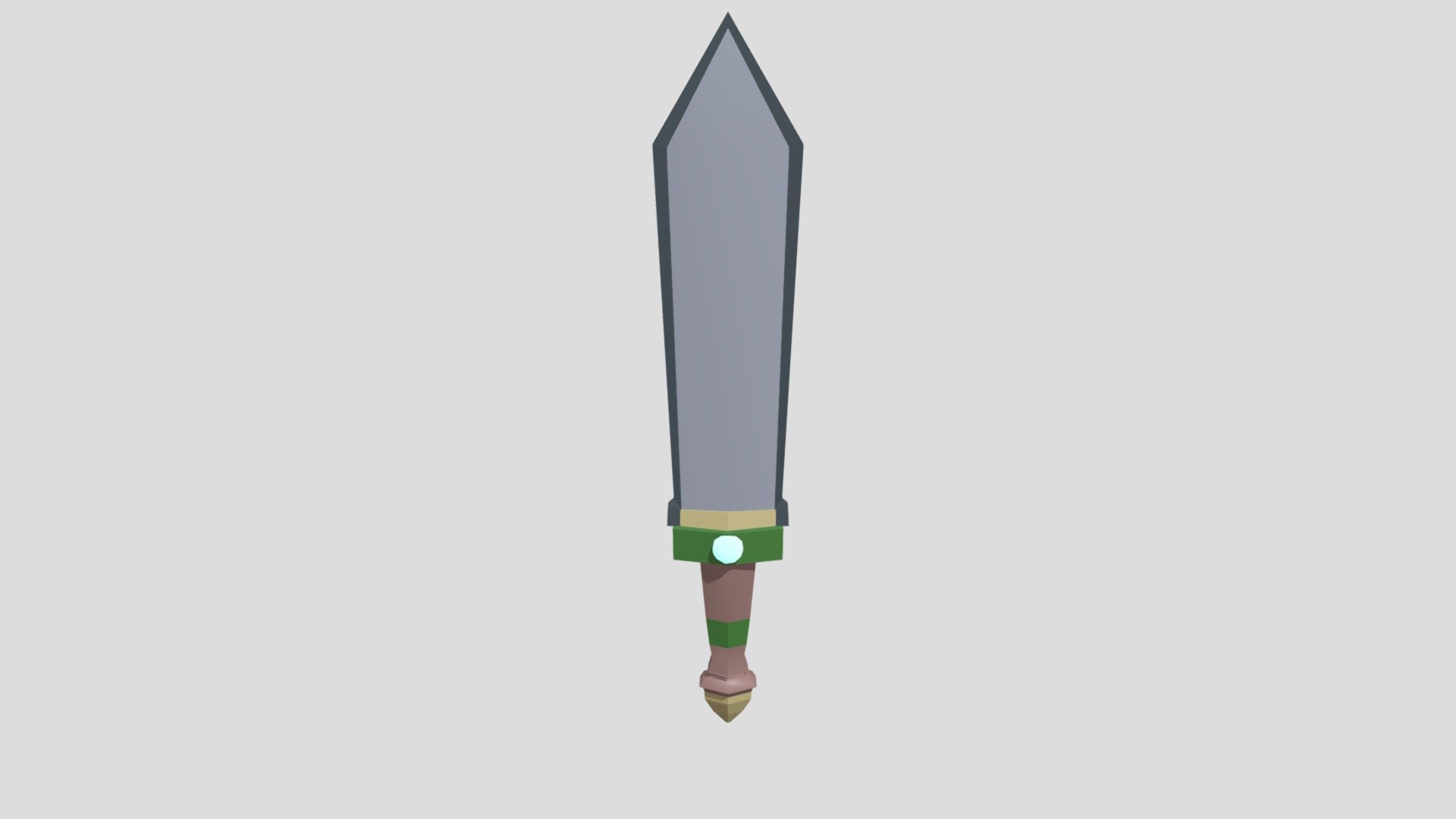 Sword Tutorial (second ever build on blender) - 3D model by ...