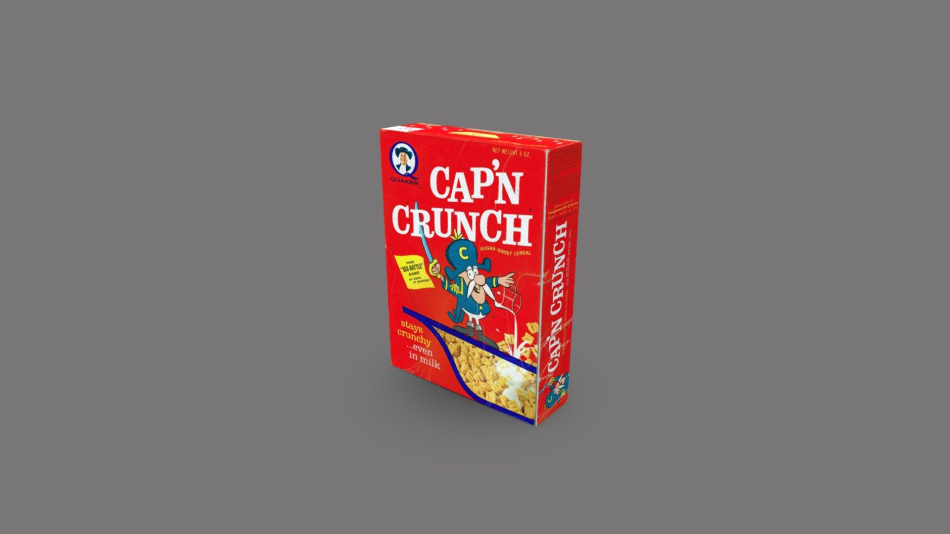 Captain Crunch Cerial Box - 3D model by DanV3d [1fd8a8f] - Sketchfab