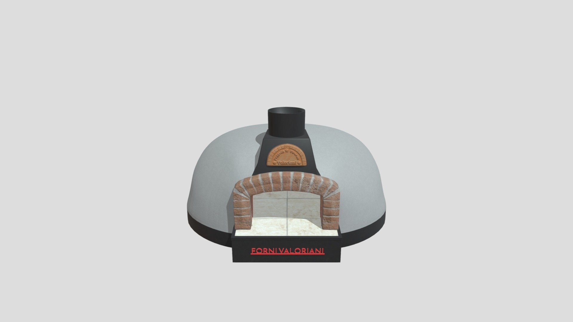 Valoriani 80 Hobby wood-fired pizza oven - Buy Royalty Free 3D model by ...