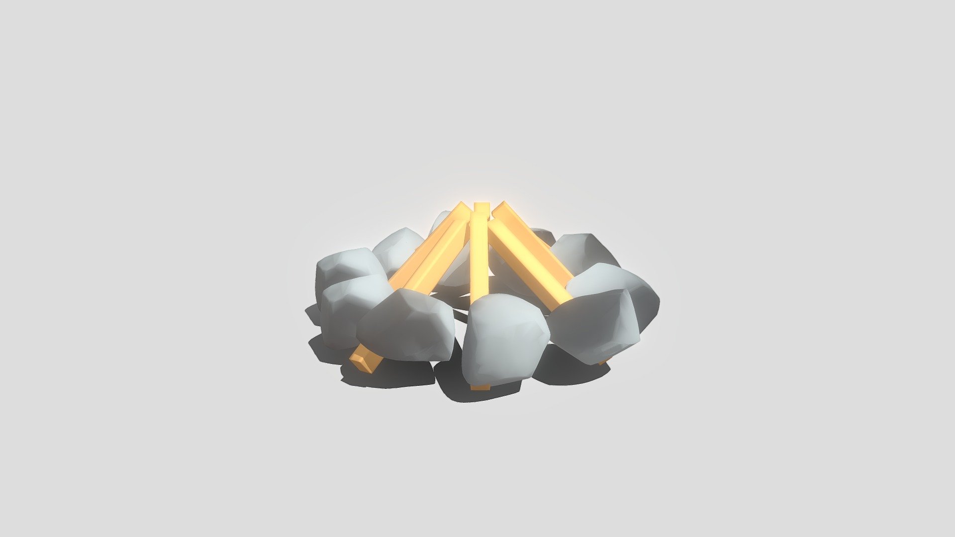 Low Poly Campfire - Download Free 3D model by Tibsy (@Tibsy09) [1fddb19 ...