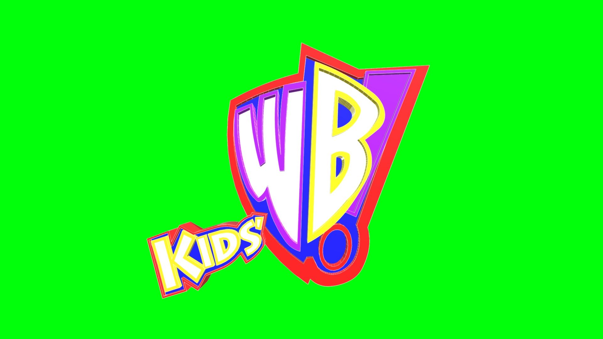 Kids Wb Logo With New Colors - Download Free 3D model by Zarboy086 ...